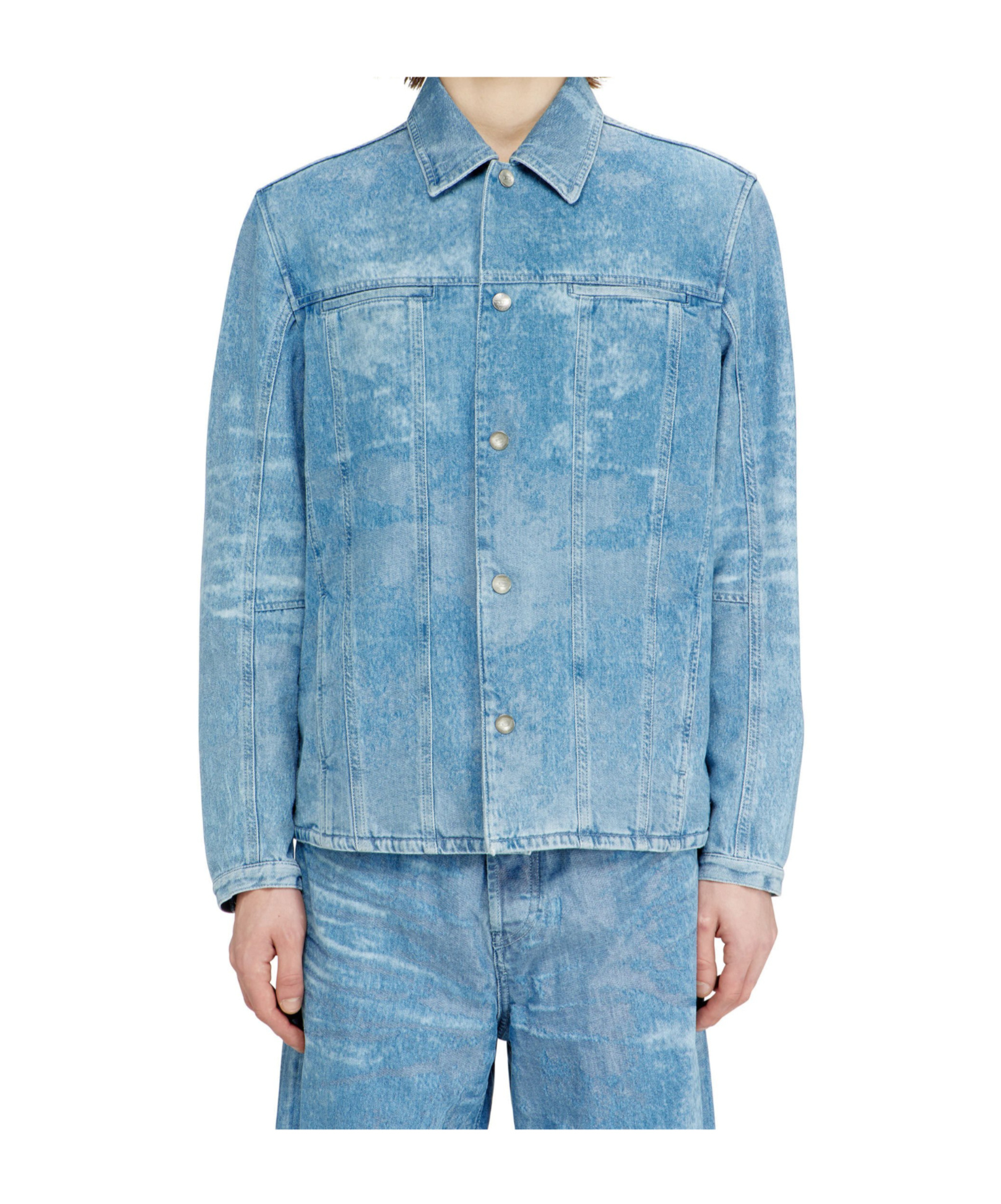 DIESEL® Diesel d seron fsi Buttoned Denim Jacket